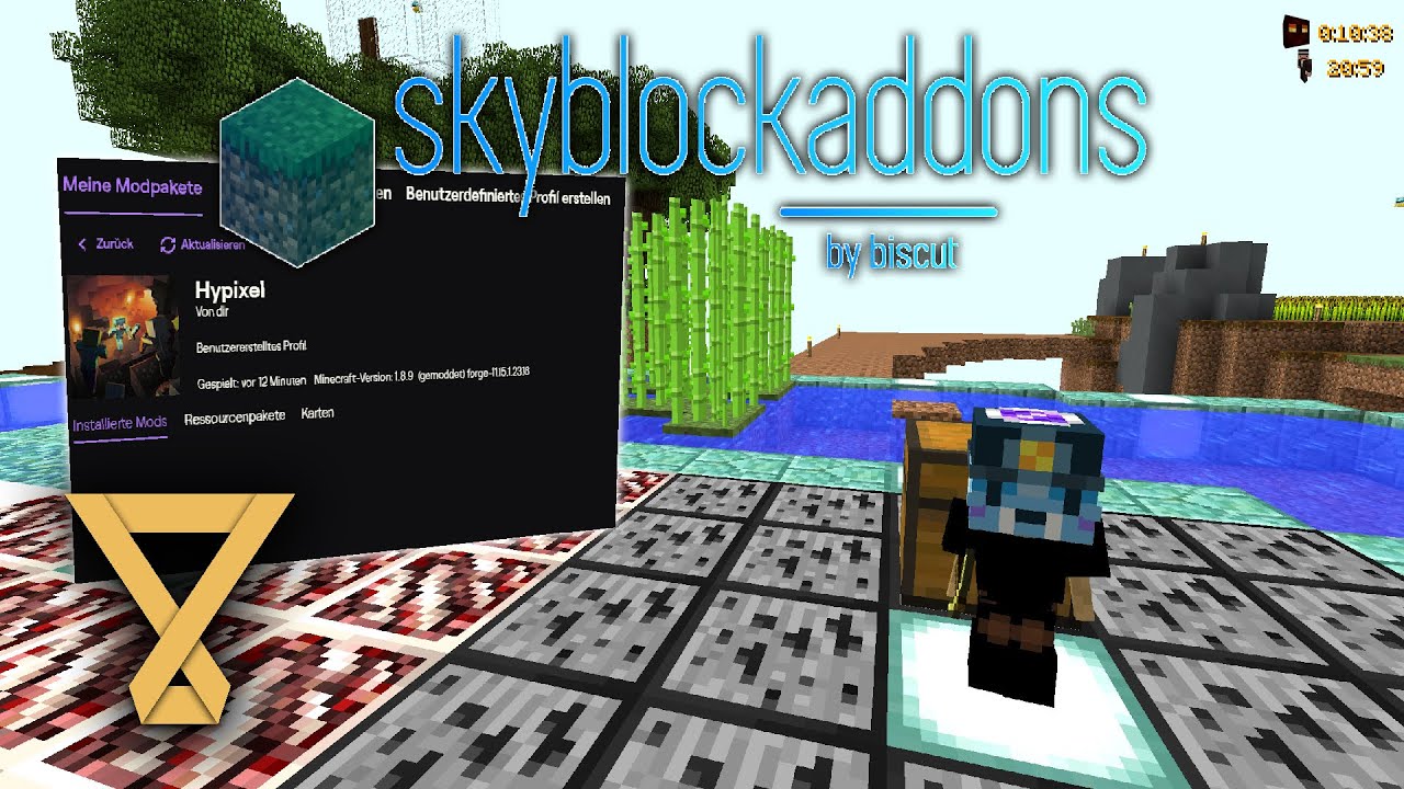 Skyblockaddons installieren (für Hypixel) [Tutorial] [Deutsch] - YouTube
