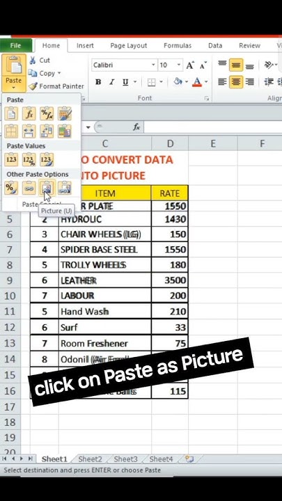 convert data into Picture in excel #shorts - YouTube