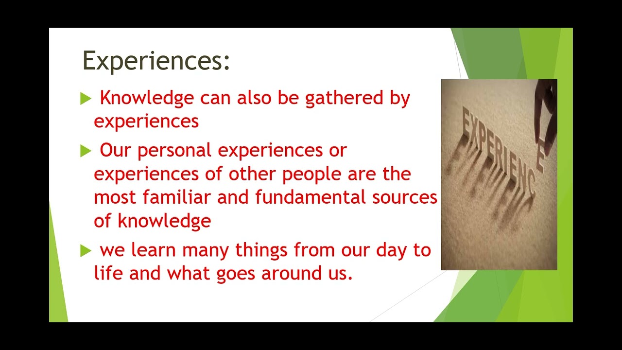 Methods of acquiring knowledge - YouTube