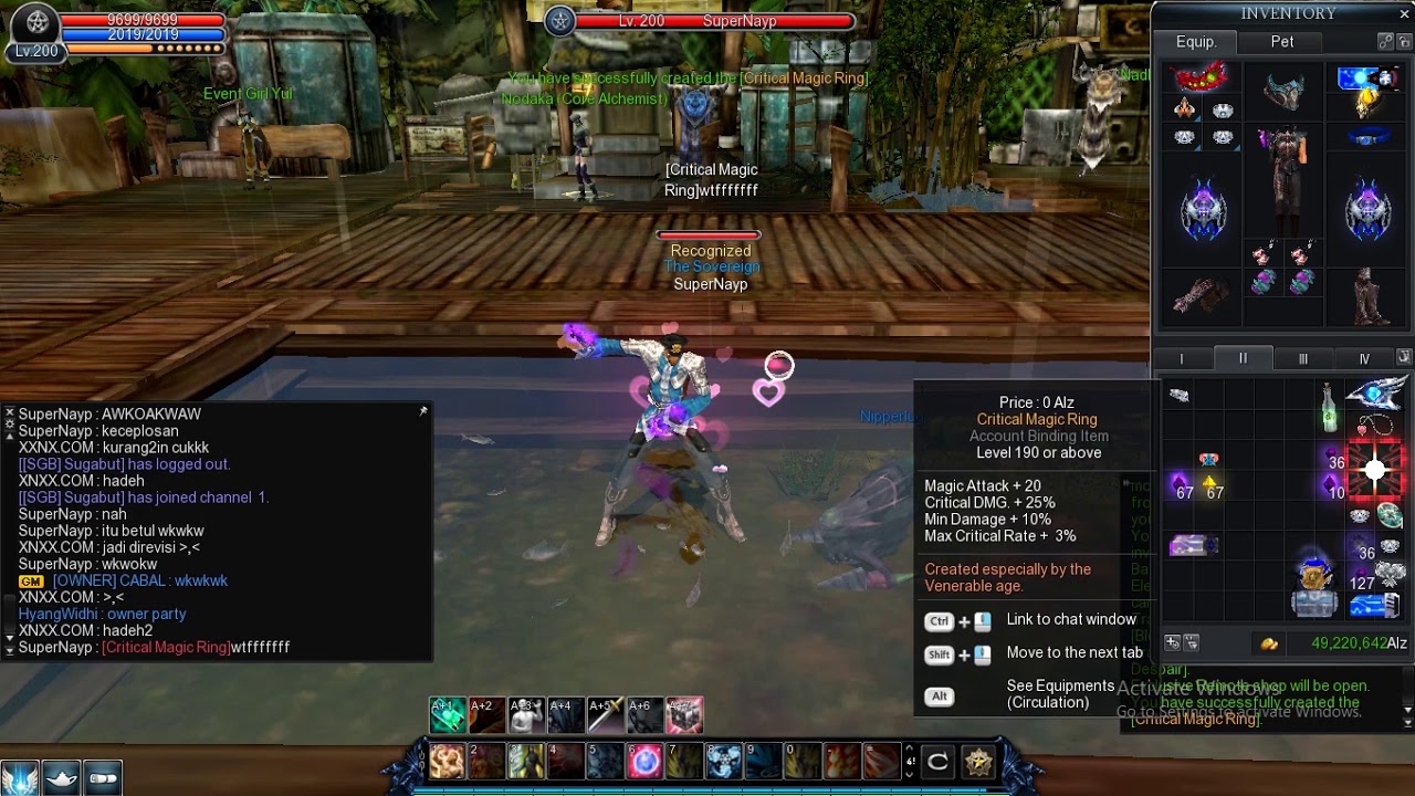 CABAL REVOLUTION - Crafting Epic Ring Critical Damage (Magic Type) i'm ...