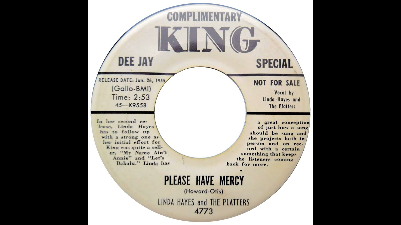 LINDA HAYES & THE PLATTERS PLEASE HAVE MERCY - YouTube Music