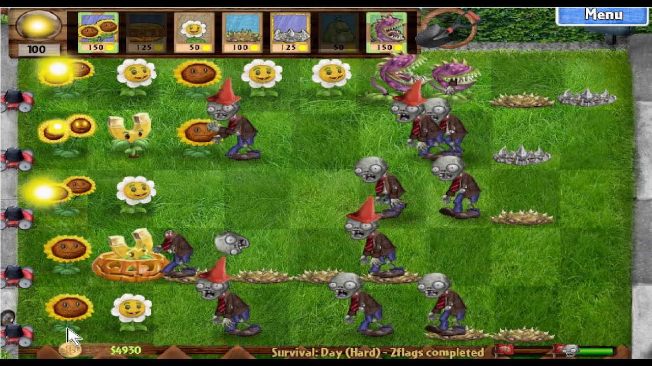 Survival Day (Hard) + Slot Machine Minigame - PvZ Real Life Pak ...
