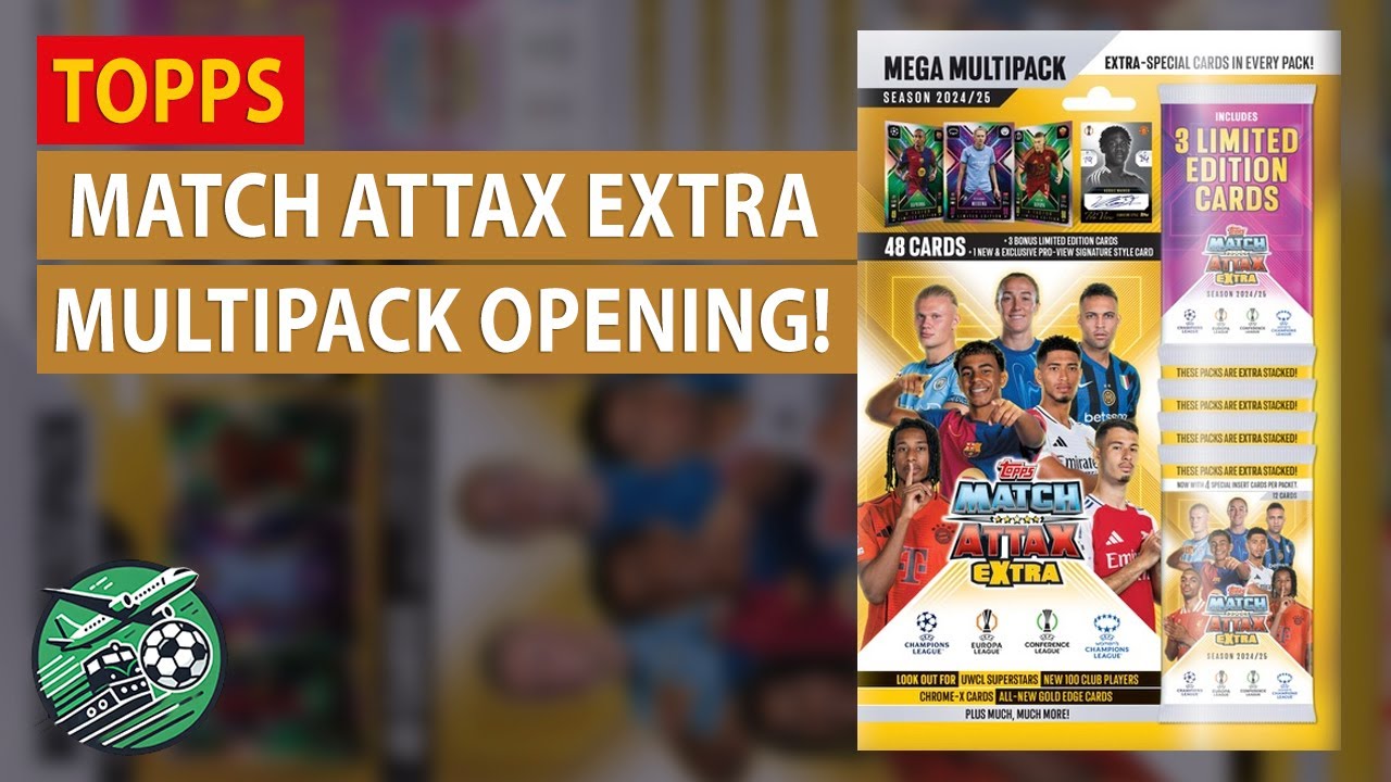 Opening a Match Attax Extra multipack - Look what I found! - YouTube