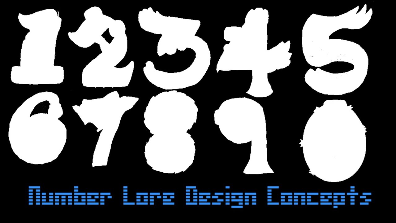 Number Lore Character Concept Designs! - YouTube