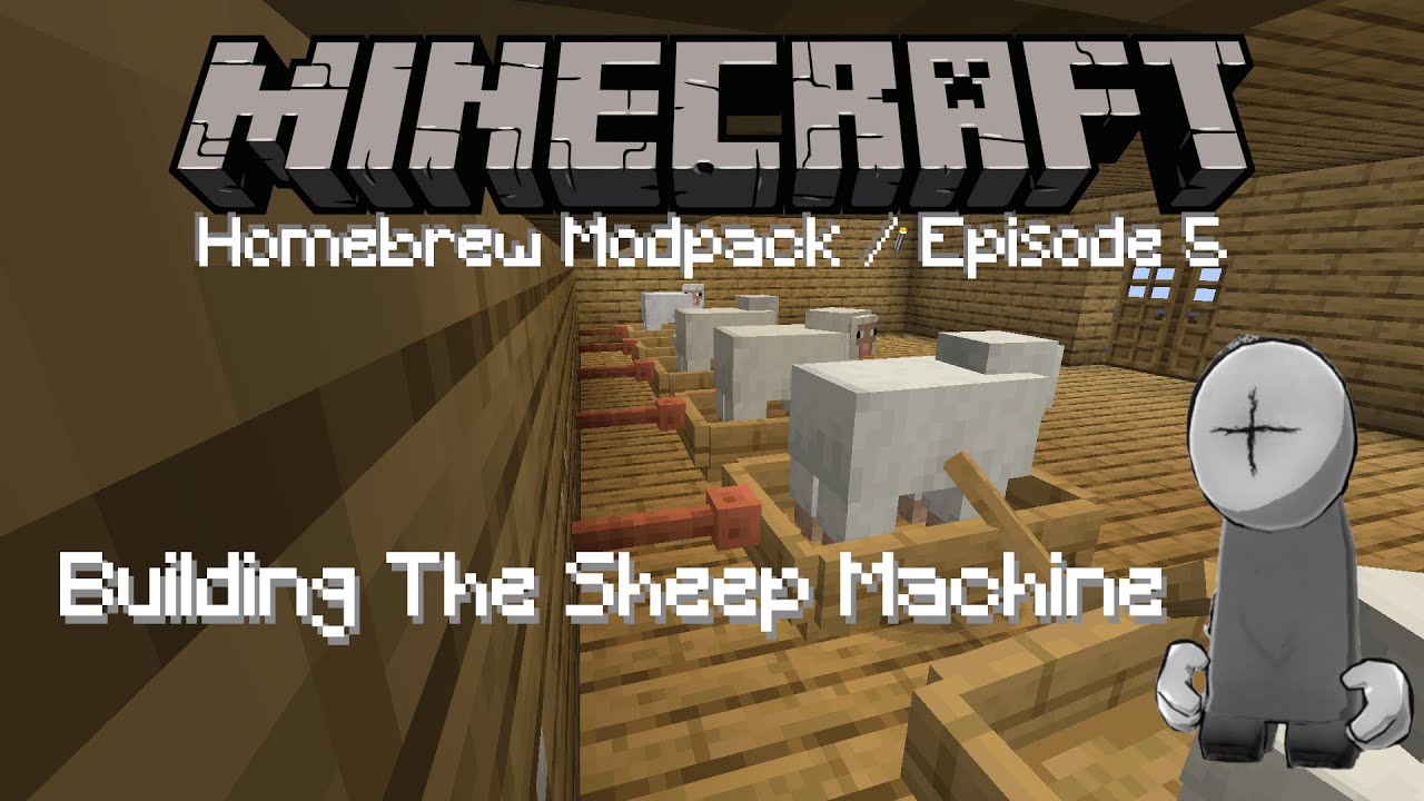 Building The Sheep Machine In Minecraft Homebrew Modpack - YouTube