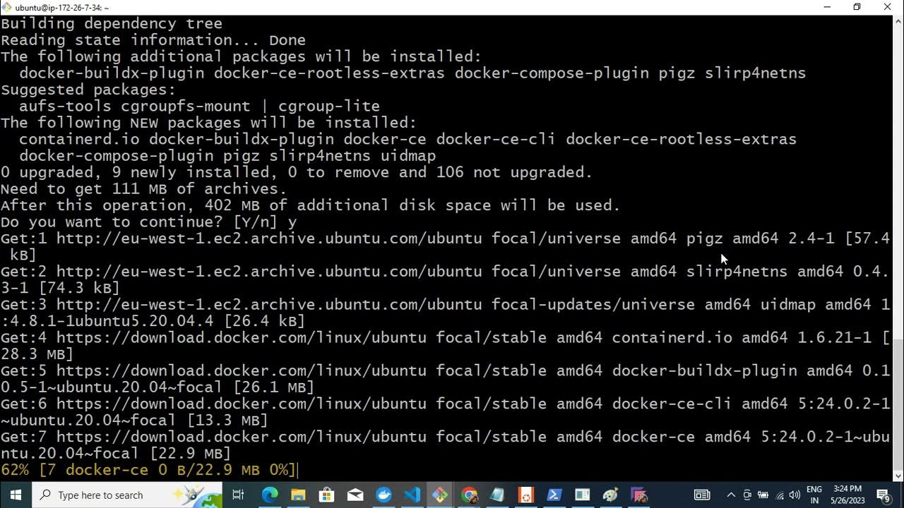 Install Docker On Aws Ec2 Instance Ubuntu 2004 Youtube