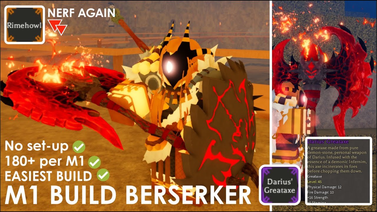M1 build berserker | Roblox Rune slayer - YouTube