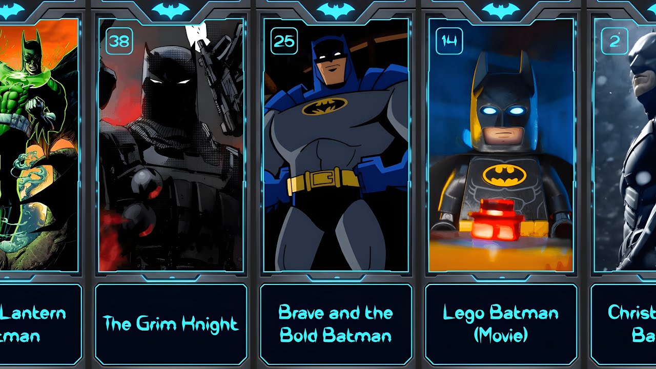 Top 50 Most Iconic Batman Versions of All Time - YouTube