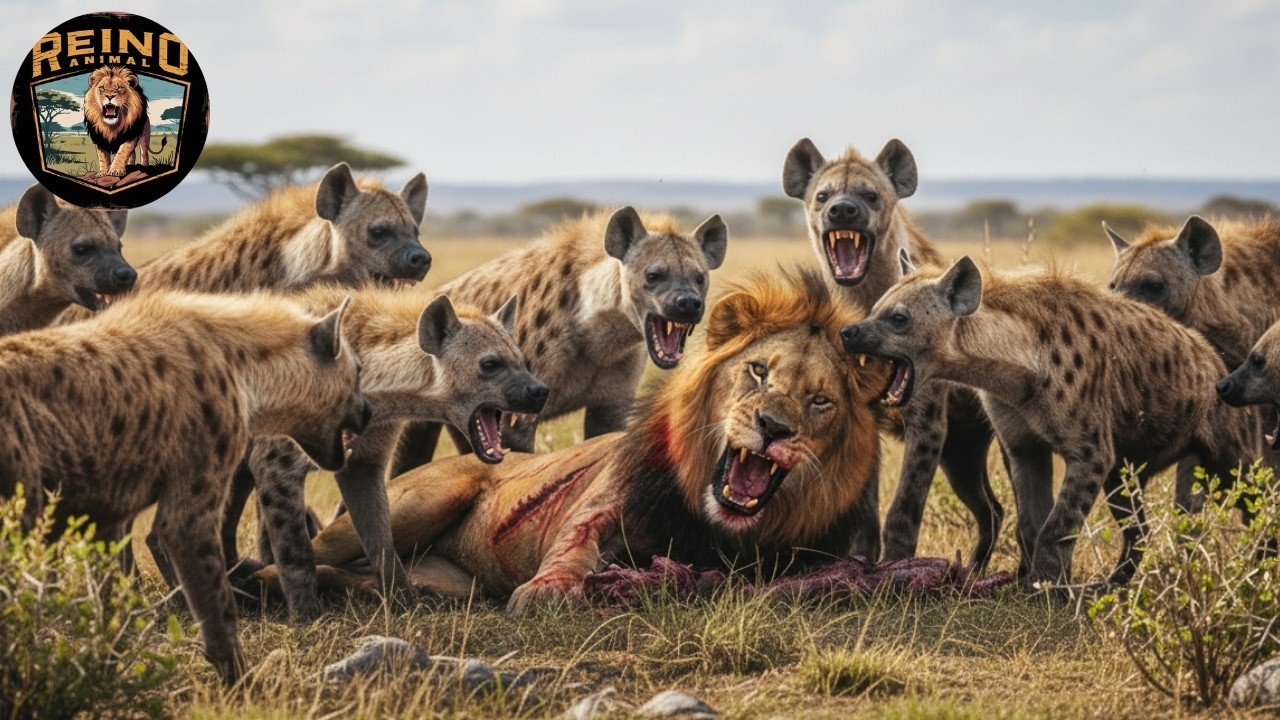 León Contra Hienas | La Batalla Más Brutal de la Sabana Africana # ...