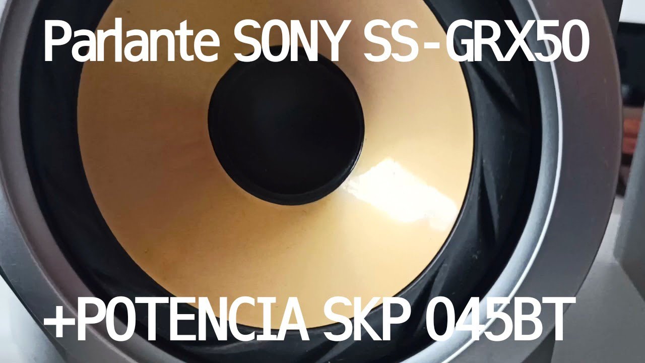 SS-GRX50 prueba de sonido con potencia SKP pw 045bt - YouTube