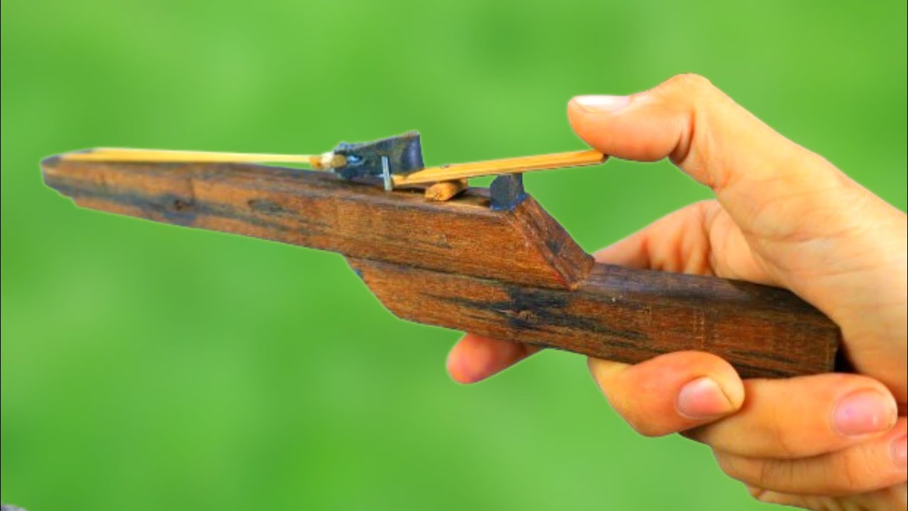 Wooden Slingshot With The Latest System - YouTube