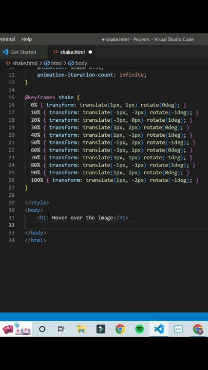 How to add Shake Image in HTML|Beyond Tech| Visual Studio Code|HTML 5|#shorts#coding - YouTube