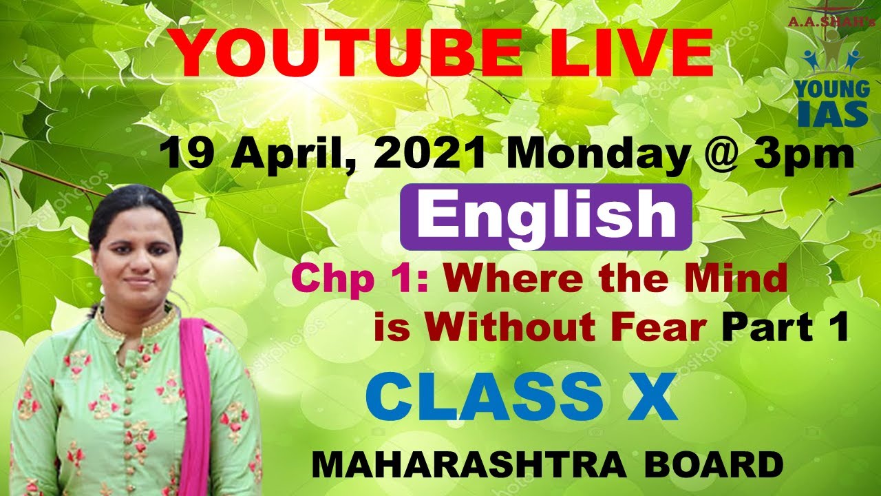 live-english-chapter-1-class-10-maharashtra-board-youtube