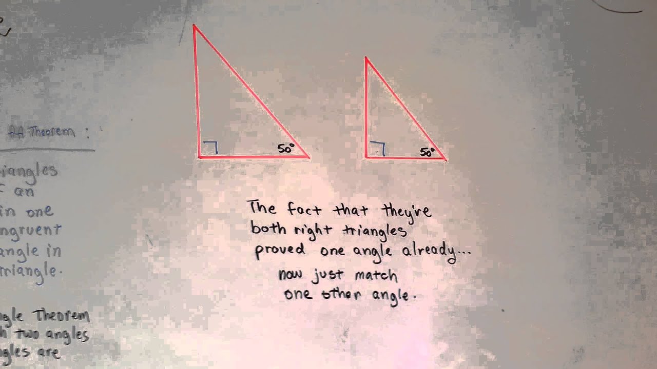 Theorem Similar Right Triangles (Geometry 218) - YouTube