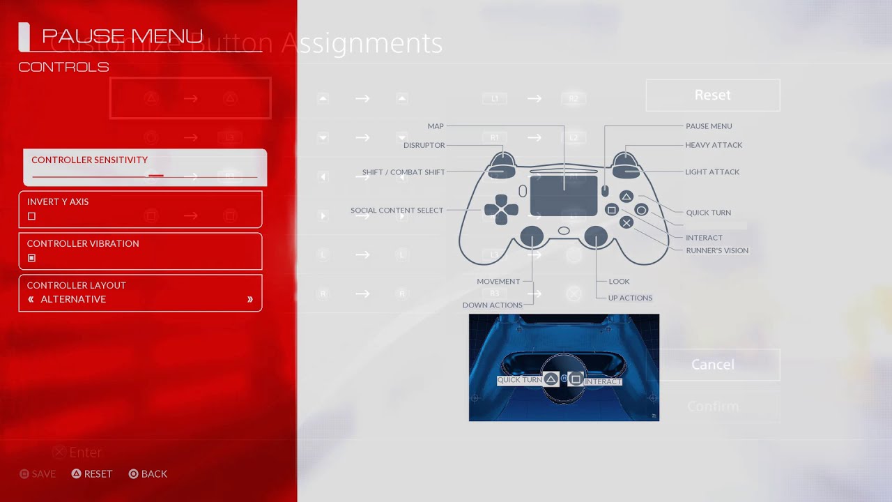 Mirrors Edge: Catalyst • PS4 • Custom Control Settings - YouTube