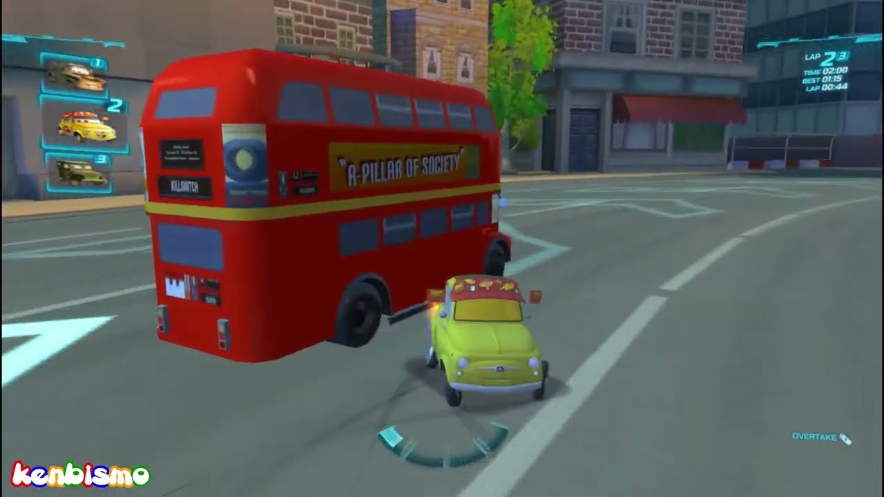 Team Lightning Luigi race at Buckingham Sprint, Cars 2 The Video Game ...