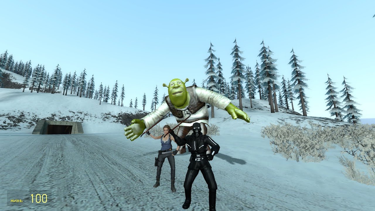 TRYING TO ESCAPE FROM SHREK IN WINTER - YouTube