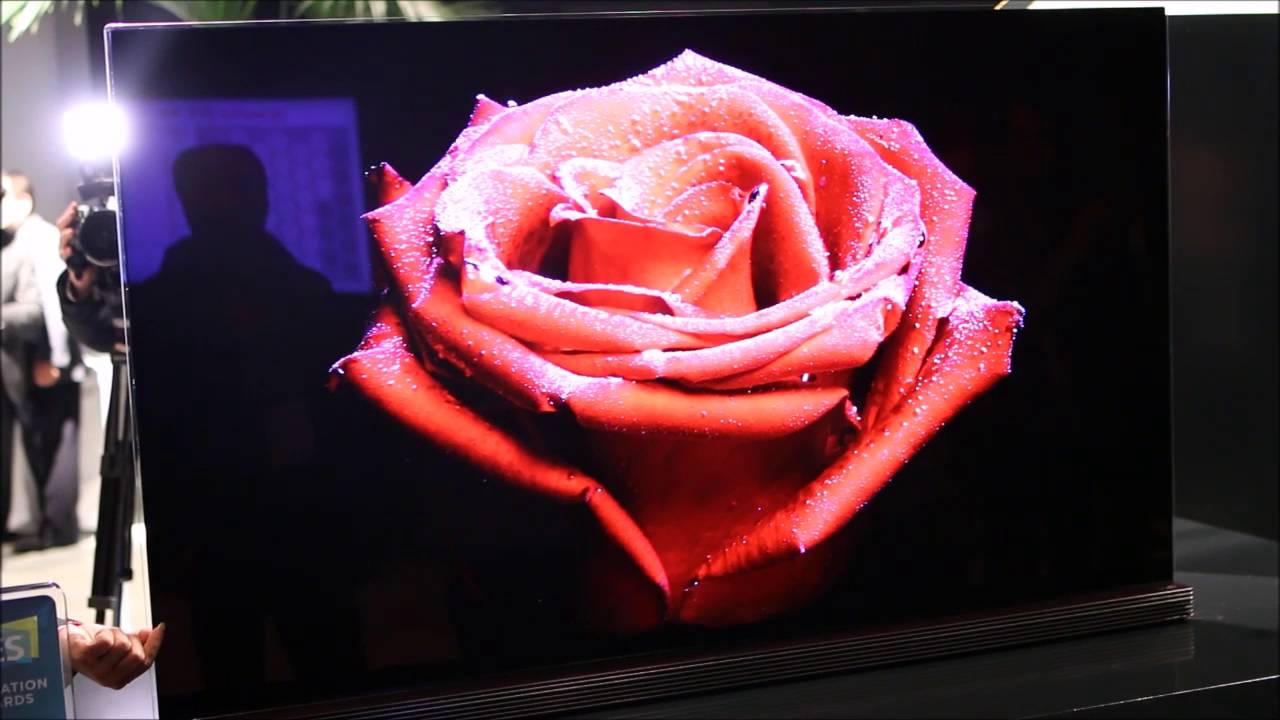 LG G6 4K OLED TV is 2.57mm thin! - YouTube