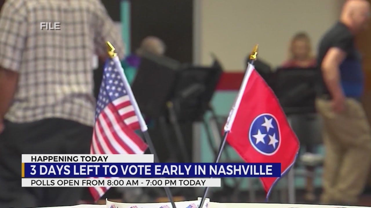 Three days left to vote early in Nashville - YouTube