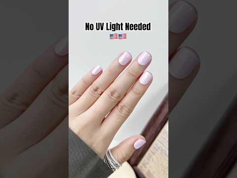 Perfect Fit For Short & Medium Nails💅🏻Pink Pearlescent Nails 💗🍬💗#gelnailsticker #nailart #usa