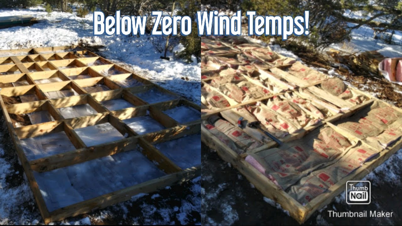 Vapor Barrier, Insulation and OSB - Tiny Off Grid Cabin - YouTube