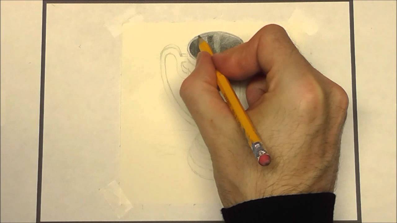 Drawing a Reflective Object - YouTube