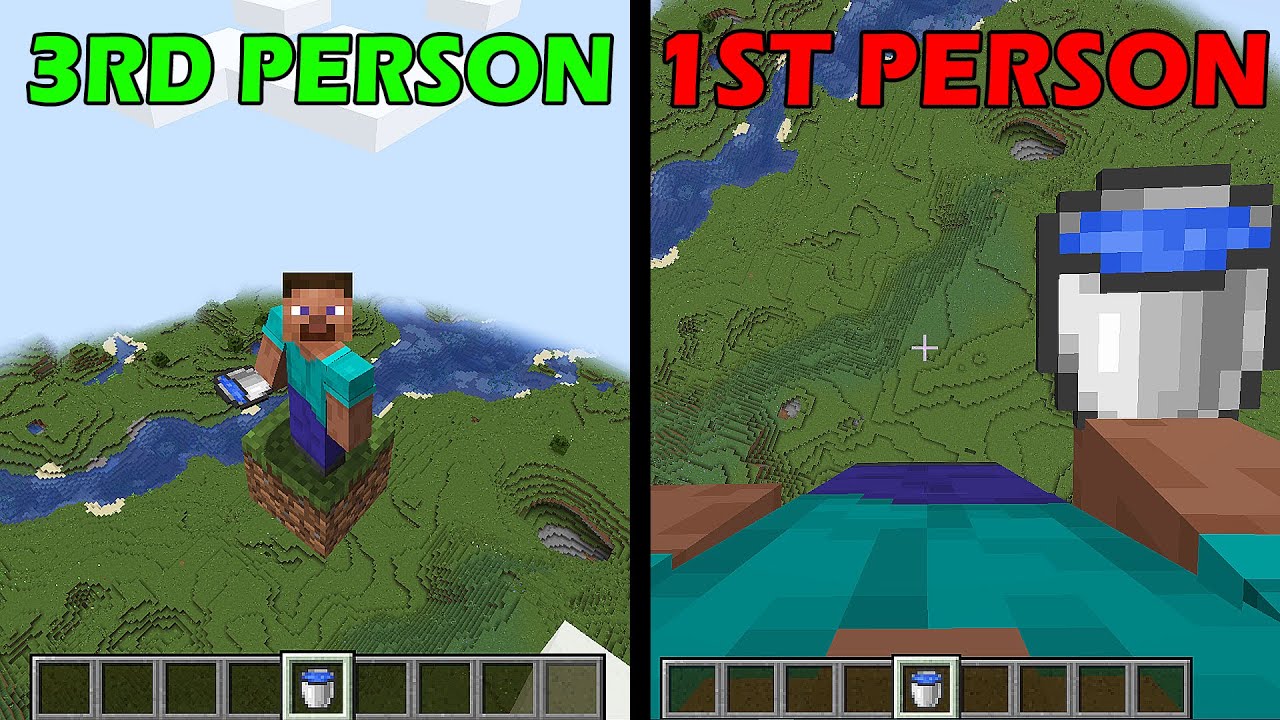 water bucket MLG 3rd person vs 1st person - YouTube
