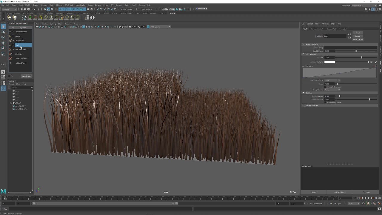 Ornatrix Maya: Strand group blending - YouTube