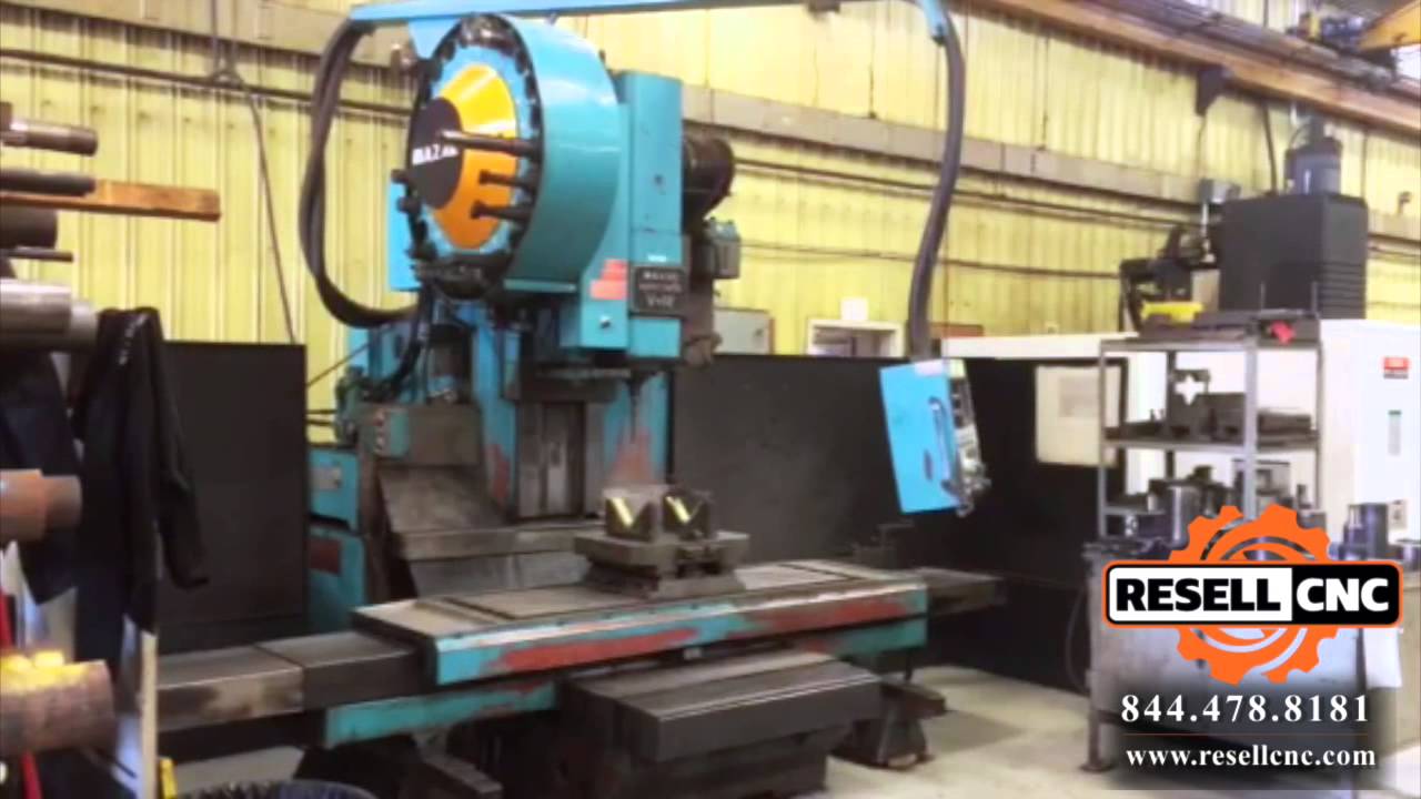1983 Mazak V12 CNC Vertical Mill - YouTube