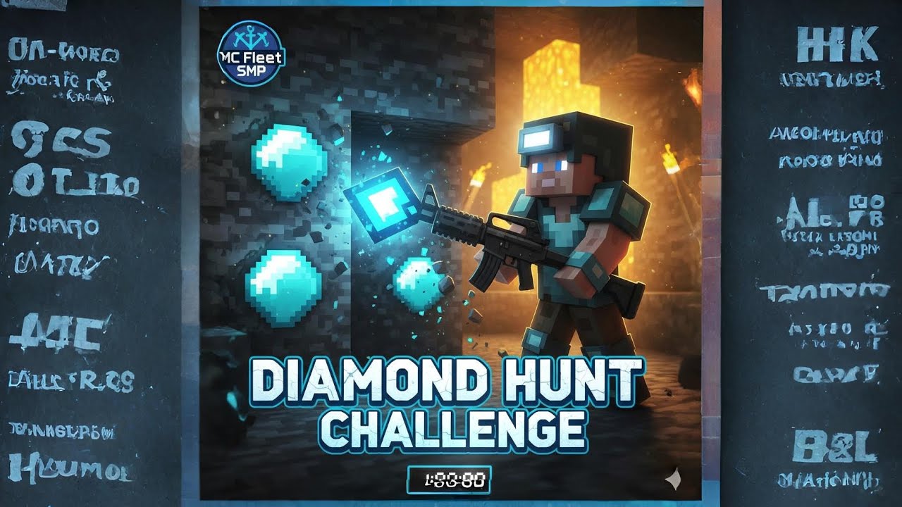 💎 Diamond Hunt Challenge in MC Fleet SMP | 1 Hour to Get Rich! - YouTube