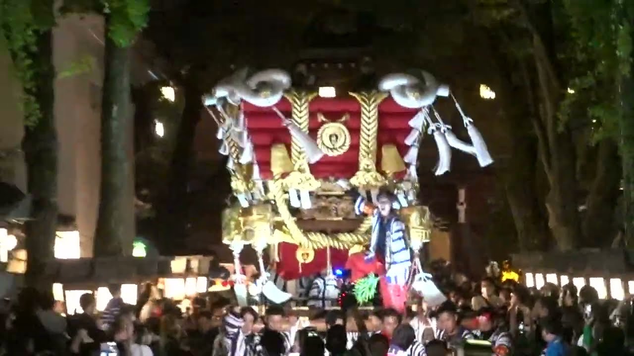 令和4年 石切神社 秋祭り 植附 宮入 - YouTube