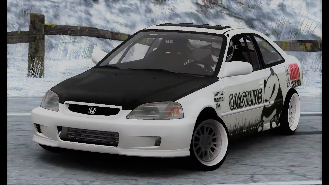 دريفت هوندا سيفيك / Drift honda civic rwd - YouTube
