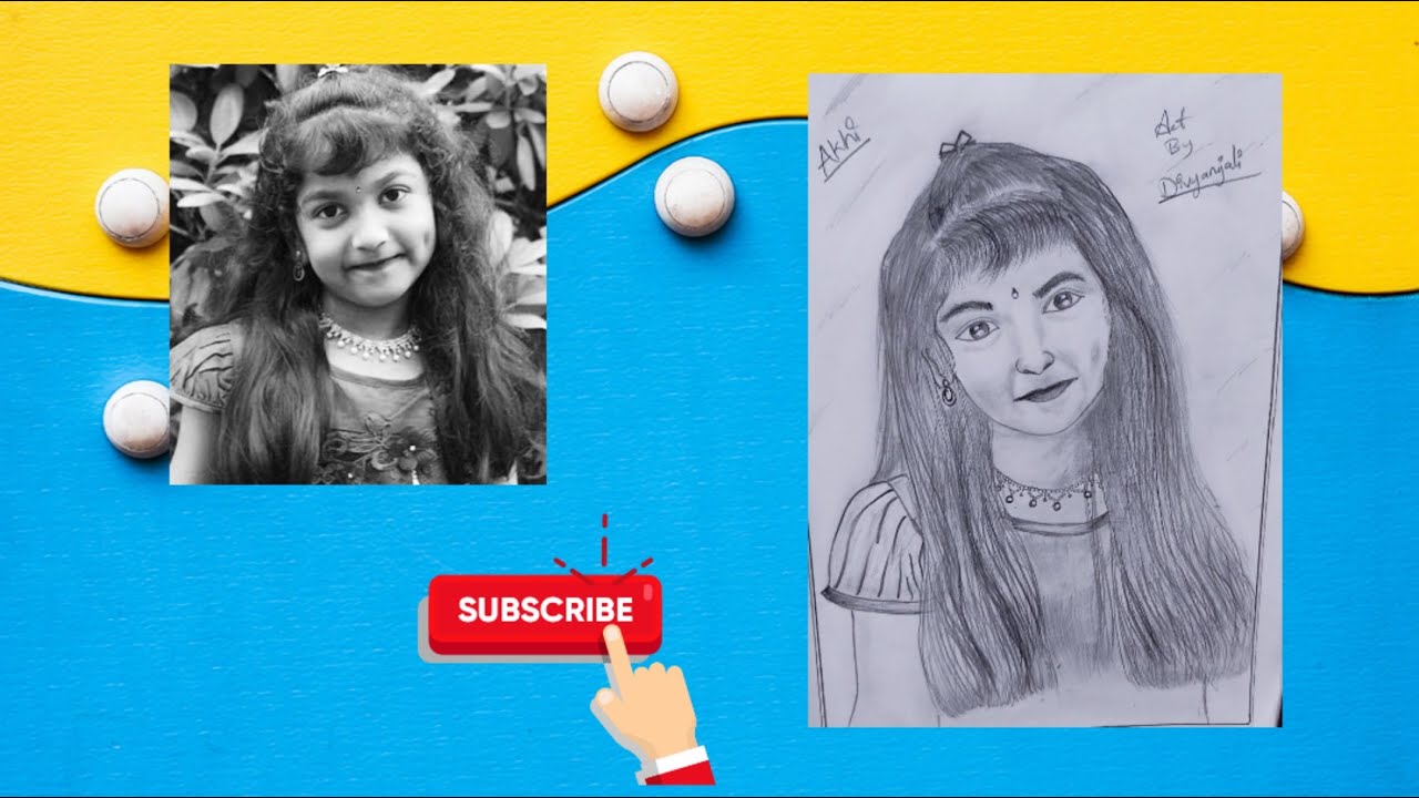 Free hand face art ll #pencil_art ll How to draw face arts easily with ...