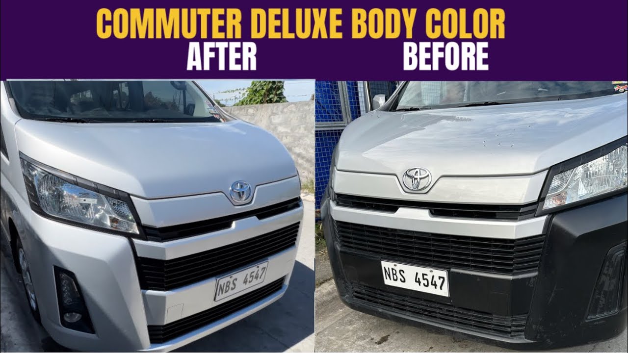 Pina body Color ko ang hiace commuter deluxe - YouTube