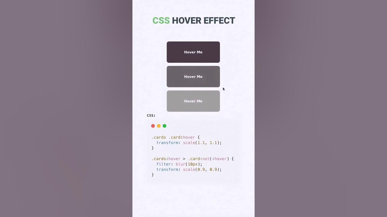 Css Hover Effect Tutorial Html Css Coding Shorts Tutorial Tipsandtricks Youtube