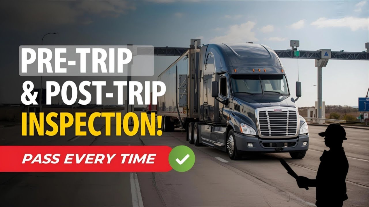 Pass Your CDL Pre-Trip & Post-Trip Inspection | Class A Truck Driver ...