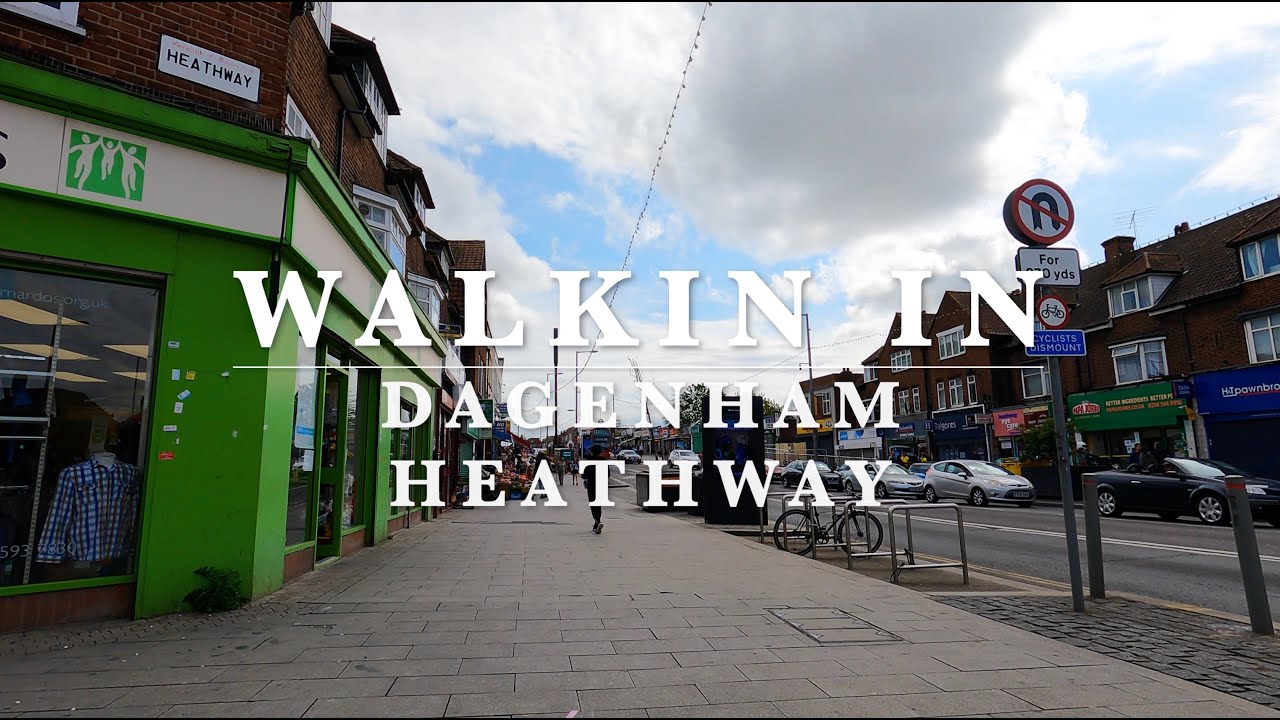 Walking in Dagenham Heathway Barking and Dagenham East London - YouTube