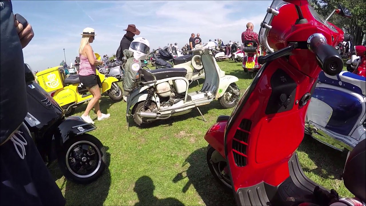 isle of wight scooter rally 2019 h saterday - YouTube
