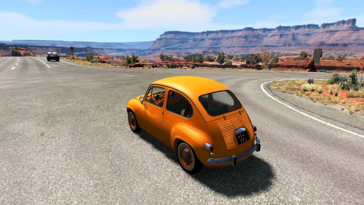 Beamng drive AutoBella Piccolina car driving - YouTube