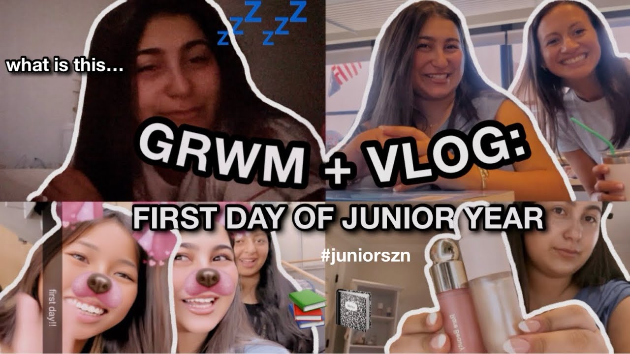GRWM + VLOG: FIRST DAY OF JUNIOR YEAR! - YouTube