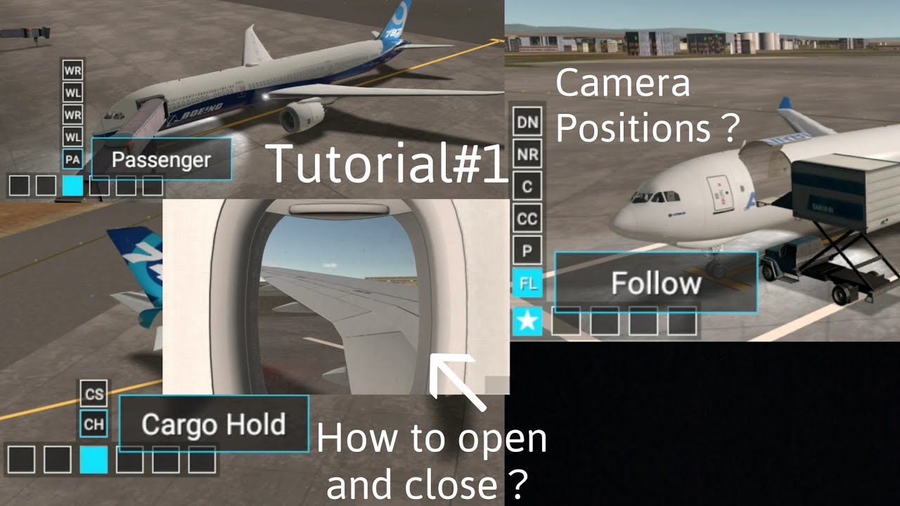 [RFS Real Flight Simulator]2022 New!!!| How to Open and Close Passenger ...