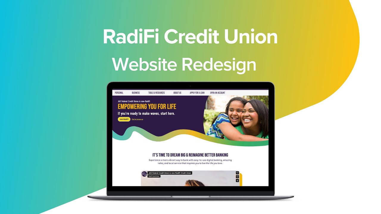 RadiFi Credit Union Website Redesign - YouTube