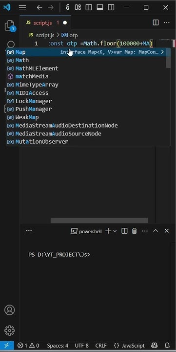 One Liner Otp Generator Javascript Coding Javascript Js Backenddeveloper Coding Youtube