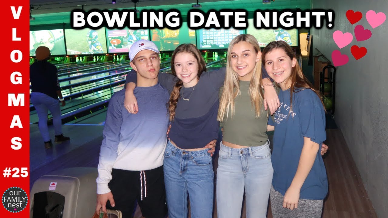 BOWLING DATE NIGHT with the WHOLE FAMILY! - YouTube