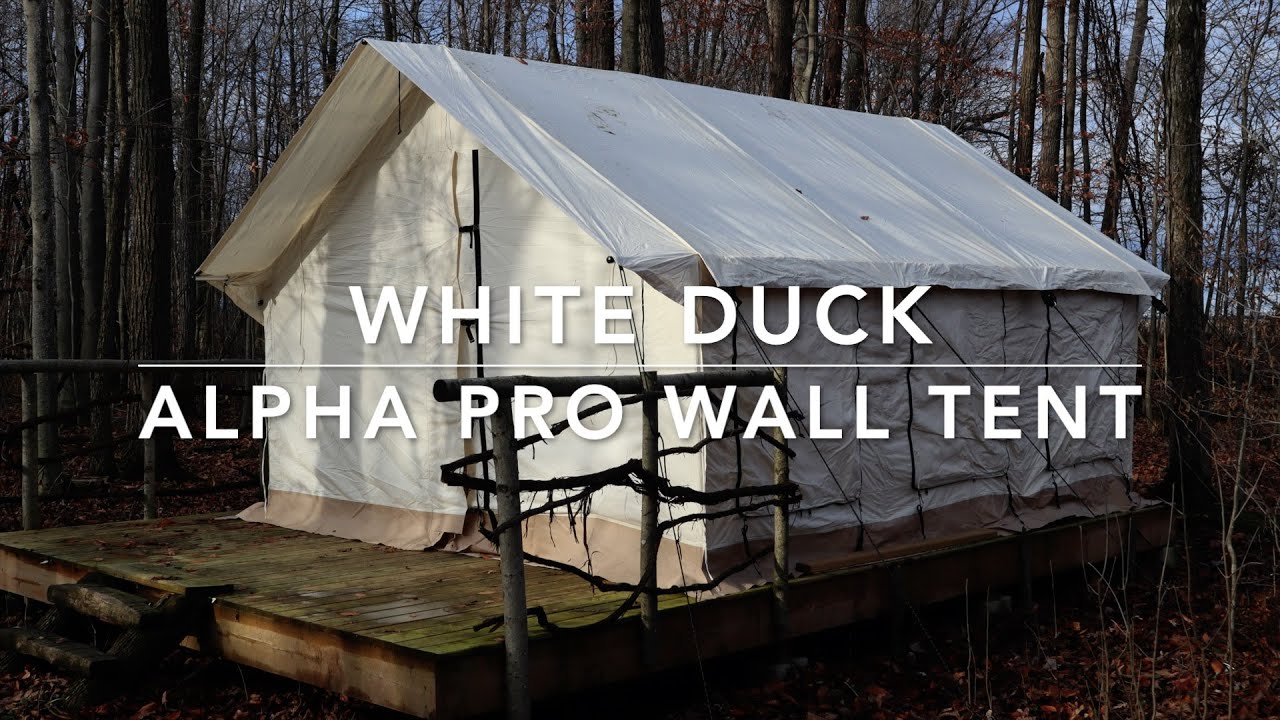 How to set up a wall tent, White Duck Alpha Pro - YouTube