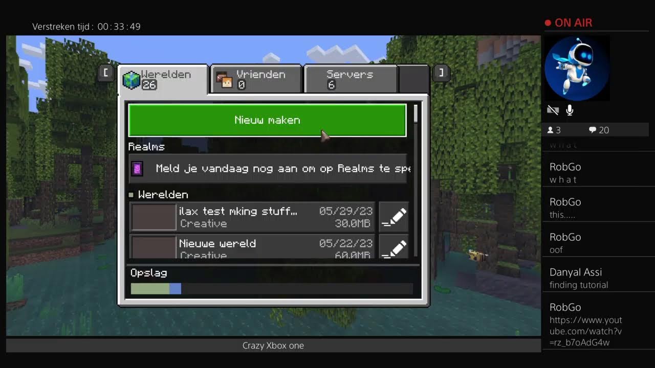 MINECRAFT legacy live PS4 - YouTube