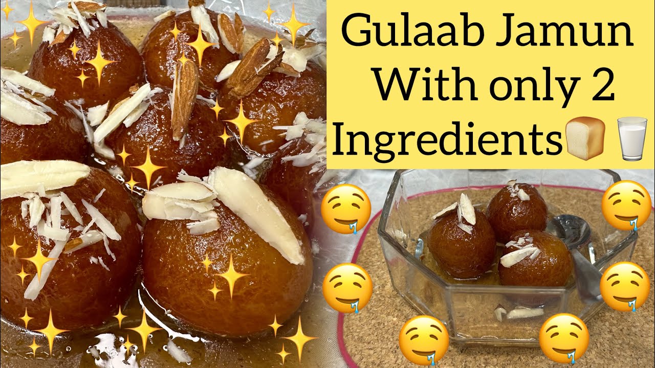 Instant Gulaab Jamun with only 2 Ingredients 🍞🥛| 10 minutes recipe ...