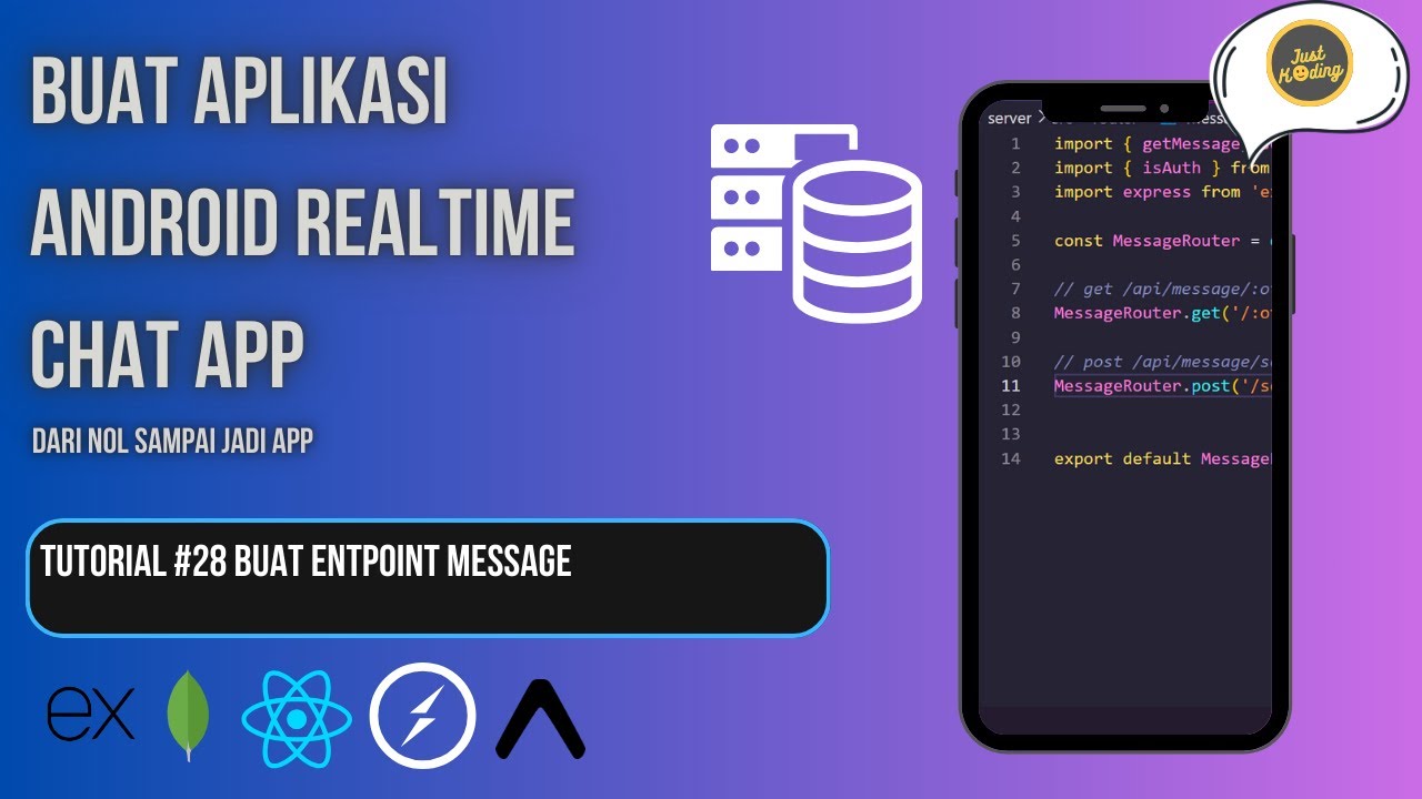 Fullstack Chat App #28 | Buat Endpoint Message ExpressJS REST API - YouTube