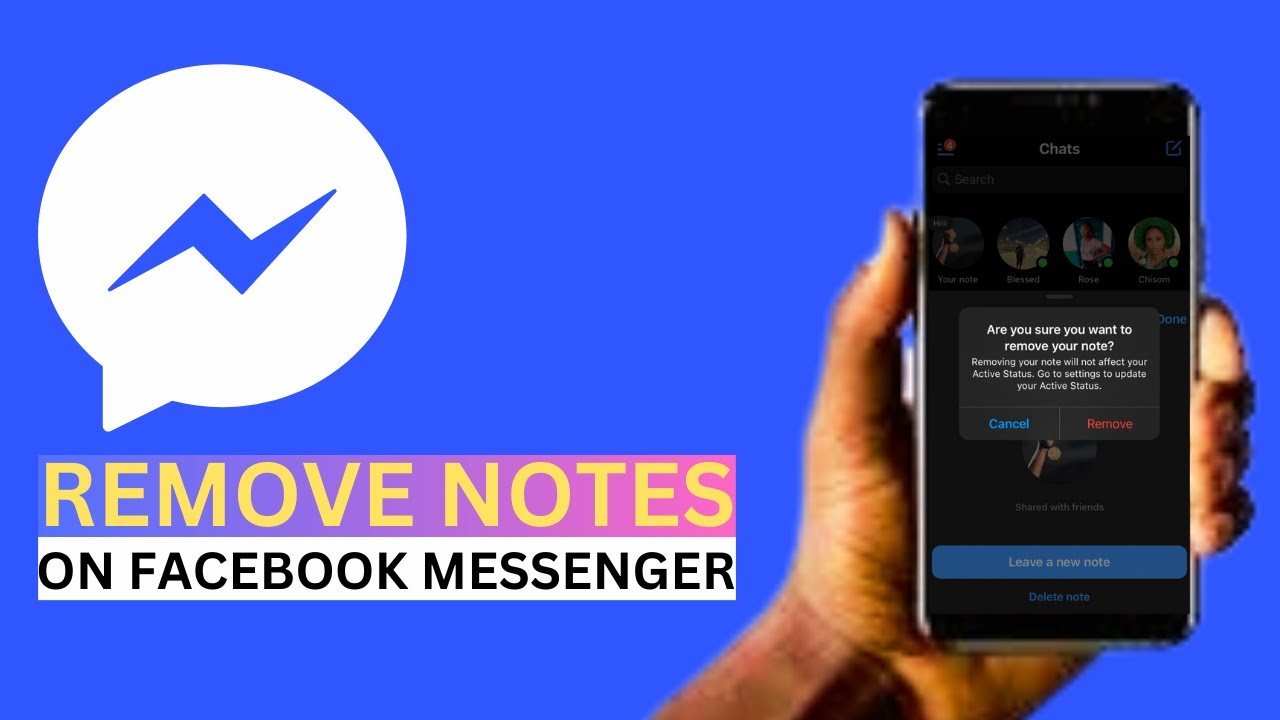How to Remove Notes On Messenger - YouTube