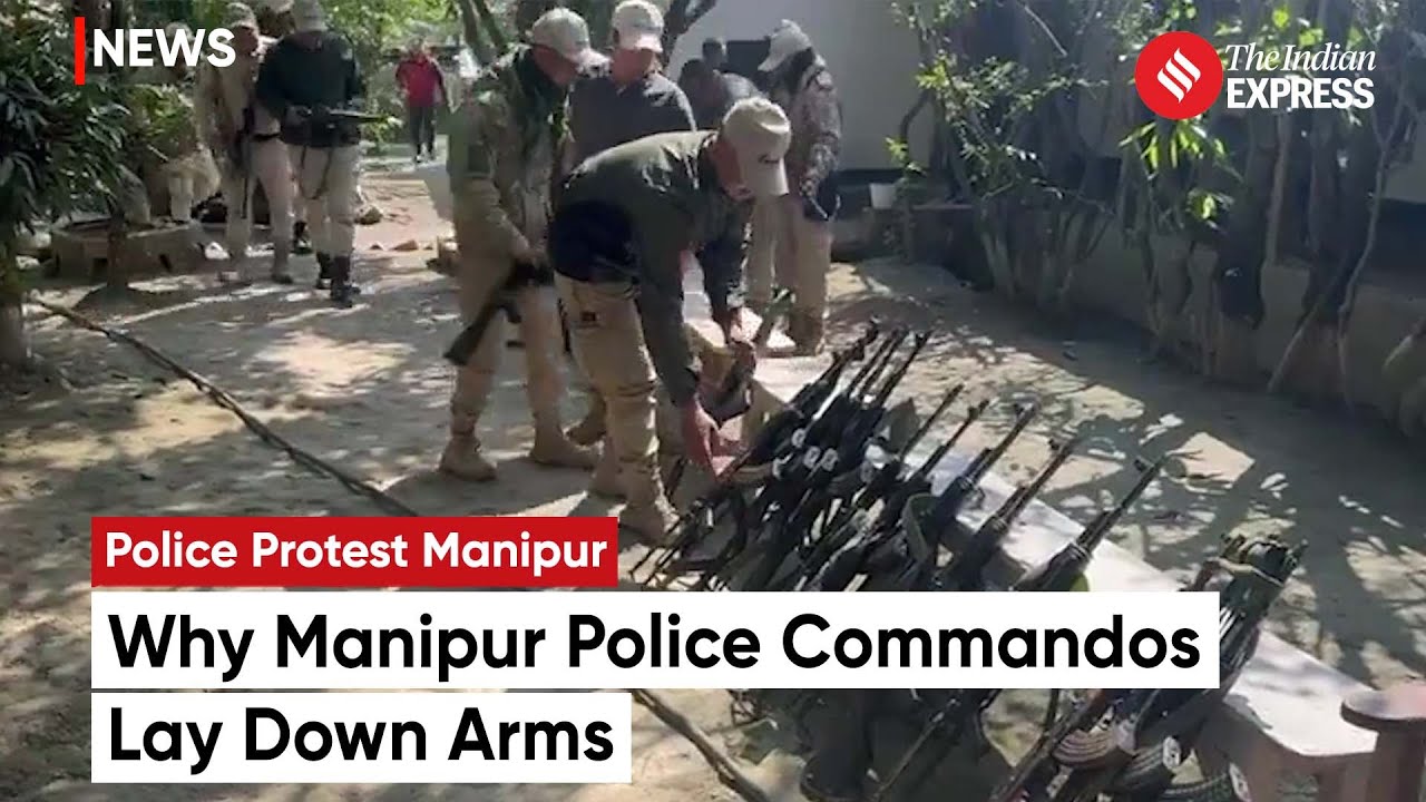 Manipur Police Commandos Stage Protest, Lay Down Arms Against Abduction ...